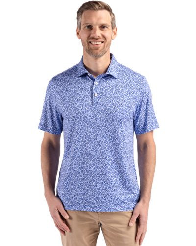 Cutter & Buck Pike Eco Flora Print Mens Polo