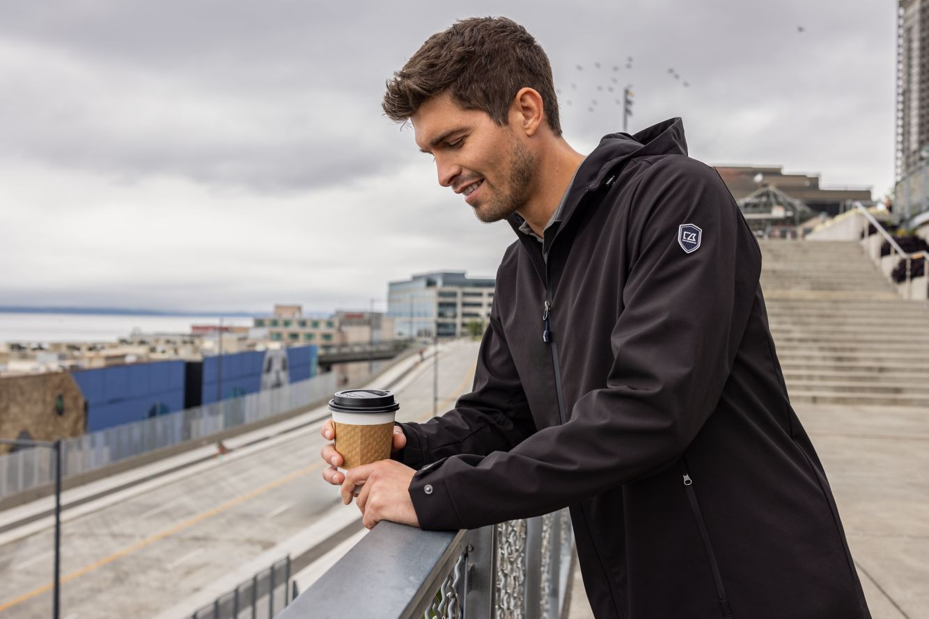Cutter & Buck Camano Everyday Stretch Recycled ens Water Resistant Jacket