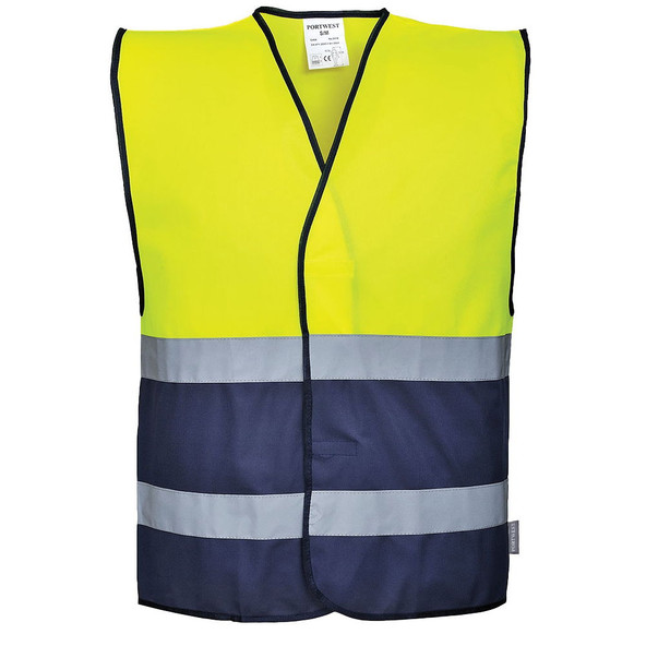 Two-tone Hi Vis Waistcoat - Tiger Supplies