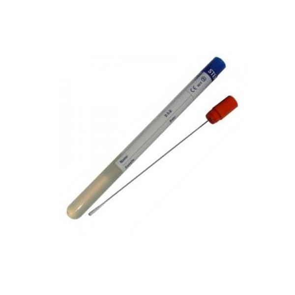 Swabs Amies Clear Pouch Alum Shaft Viscose Tip Pk100 - Trafalgar Scientific