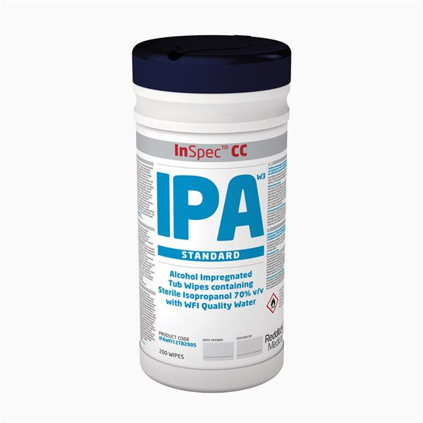 Disinfectant InSpec™ IPA Premium Wipes Sterile Tubs Pk 12 - Trafalgar ...