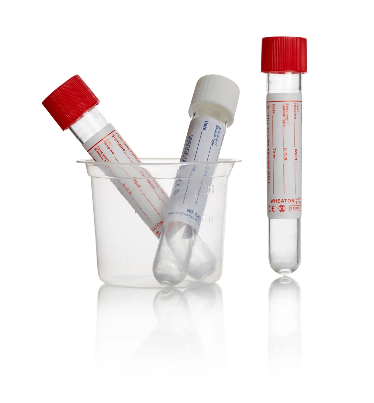 Primary Urine Tube with Sample Cup - Trafalgar Scientific