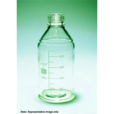 Bottles 250ml Pyrex Plastic Coated No cap GL45 Pk 10 - Trafalgar Scientific