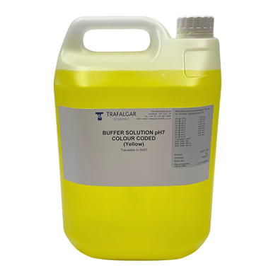 PH7 Buffer Solution Yellow 5ltr - Trafalgar Scientific