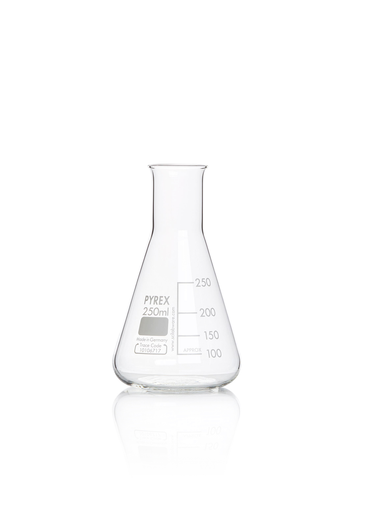 Flask 250ml Erlenmeyer Narrow Neck Glass Pk 10 - Trafalgar Scientific