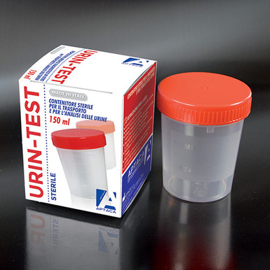 Urine Containers w/ Cap and Label, Grad, Sterile, I/W Pk 120 ...