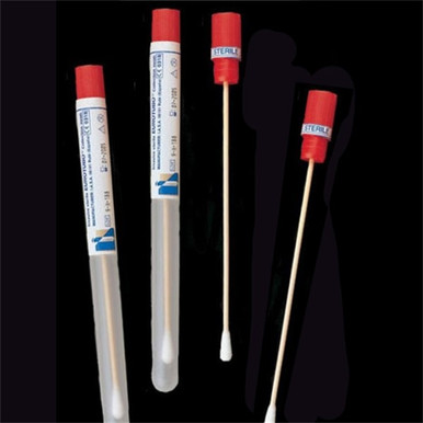 Swab Woodshaft Cotton Tip In Tube Sterile pk 500 - Trafalgar Scientific