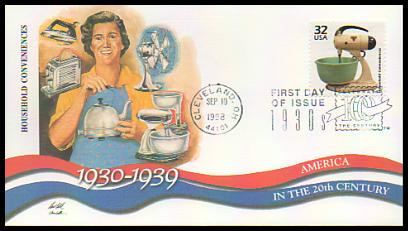 3185a-o / 32c Celebrate The Century ( CTC ) 1930s Set of 15 Fleetwood ...