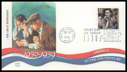 3185a-o / 32c Celebrate The Century ( CTC ) 1930s Set of 15 Fleetwood ...