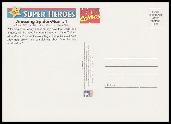 Spider-Man Comic Book Cover Marvel Comics Super Heroes Stamp ...
