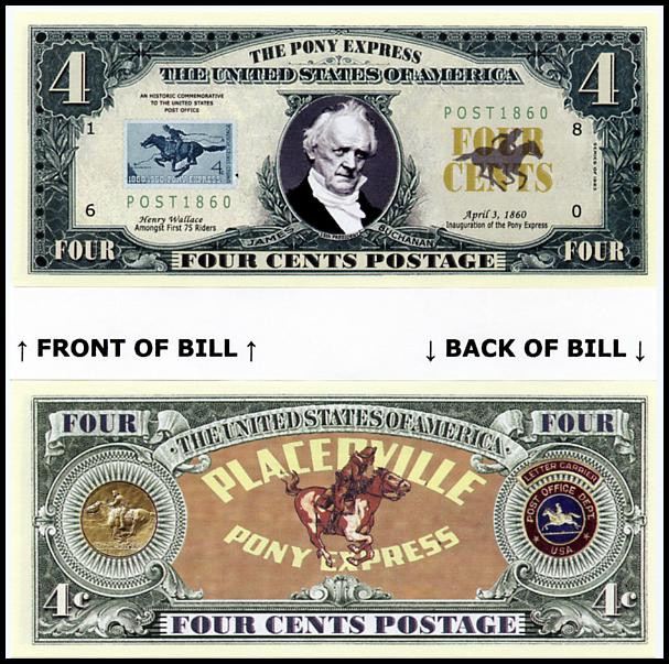 Postage Stamps Philatelic USPS Set of 5 Novelty Commemorative Bills ...