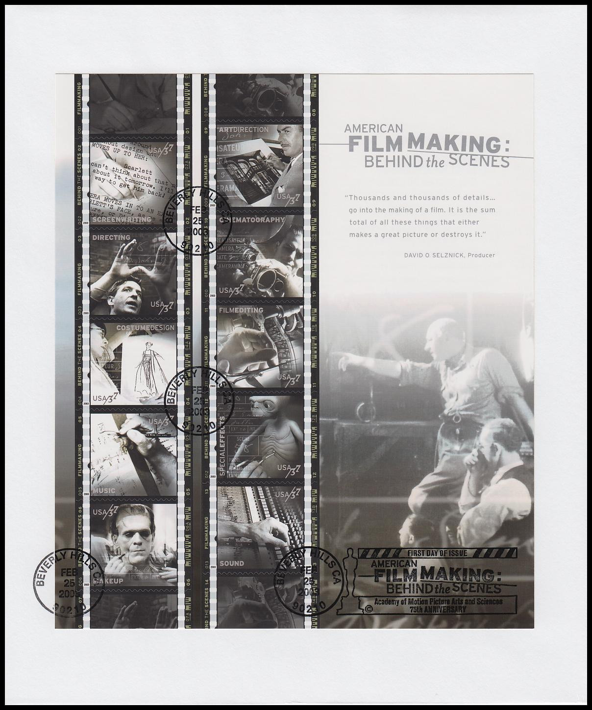 3772 a - j / 37c American Filmmaking Behind the Scenes Set of 10 ...