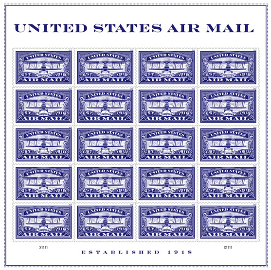 United States Air Mail Blue Stamp - First Day Covers Online