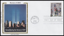 B2 / Non-Denominated ( 34c + 11c ) Heroes of 2001 Colorano Silk 2002 ...