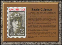 Bessie Coleman : Black Heritage Stamp Collectible Jumbo Postcard ...