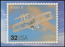 Model B : Classic American Aircraft Stamp Collectible Jumbo Postcard ...