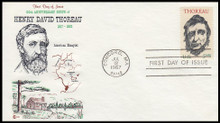 1327 / 5c Henry David Thoreau 1967 Cover Craft Cachets First Day Cover ...