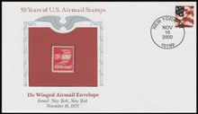 C79 / 13c Winged Envelope Airmail PCS Commemorative Cover 2002 and Info ...