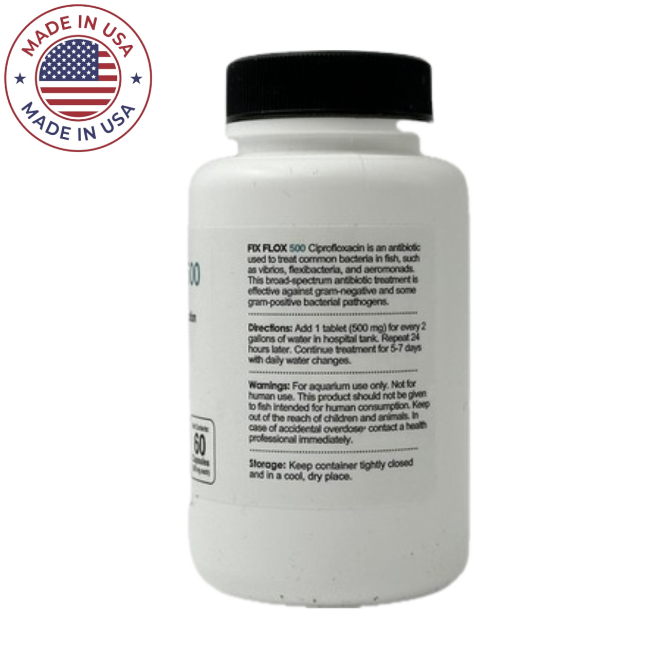 Fish Ciprofloxacin - Fish Flox 500mg 60 Capsules / 30 Capsules ...