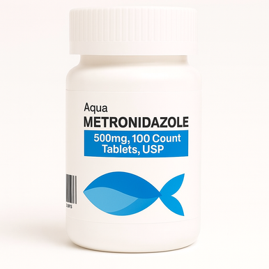 Fish Metronidazole - Fish Zole 500mg - 100 Capsules | FishTankAntibiotics