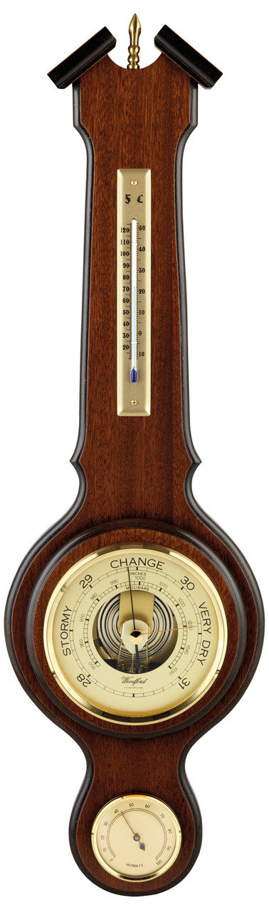 Woodford Veneered Barometer & Thermometer 1608