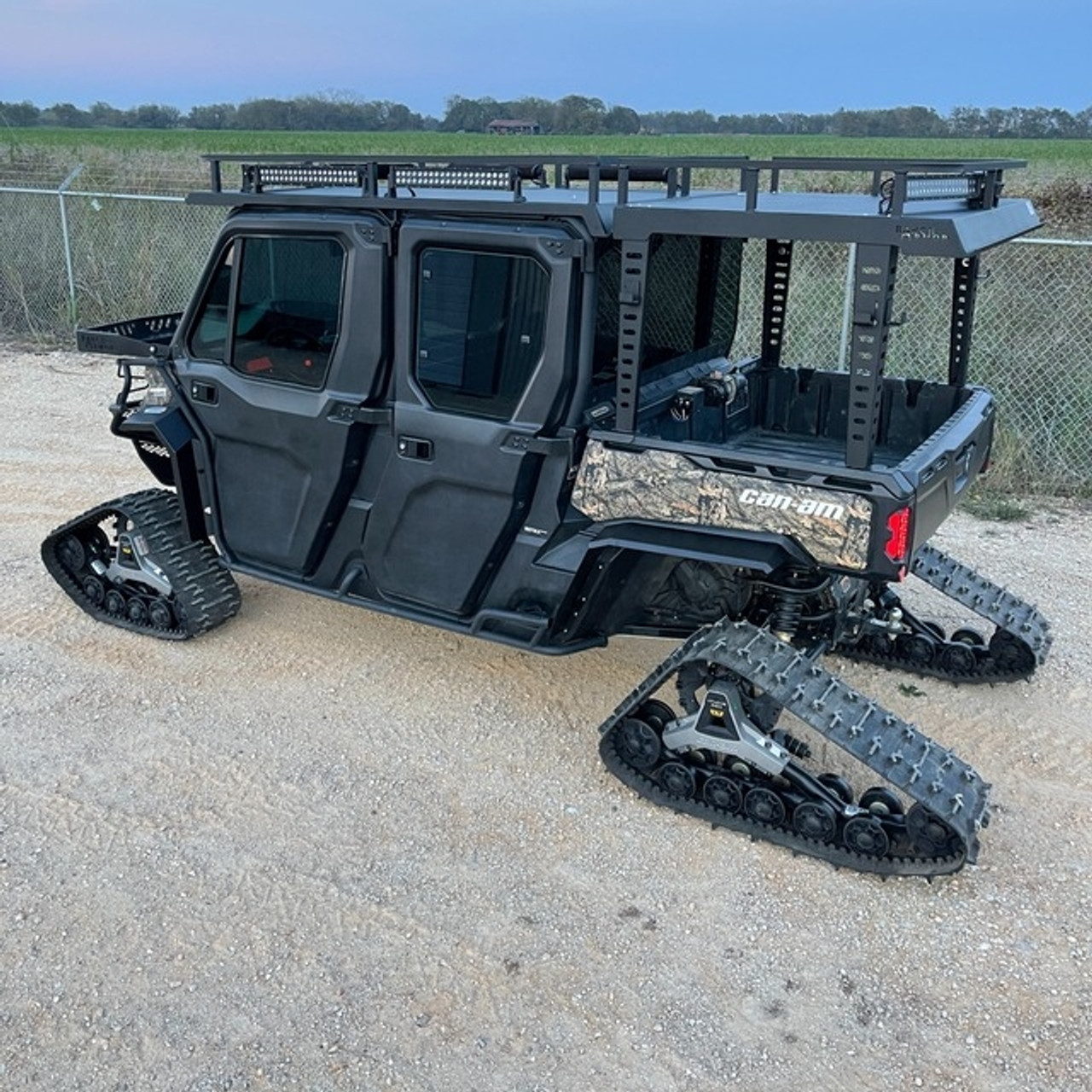 Can Am Defender Rear Raised Bed Rack By Ranch Armor Crb1 Xx