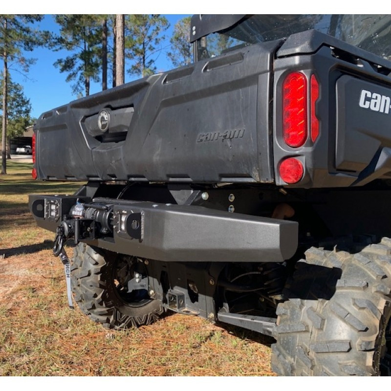 Can-Am Defender Rear Bumper W/ Lights And Winch Mount by Wild Boar - 3359