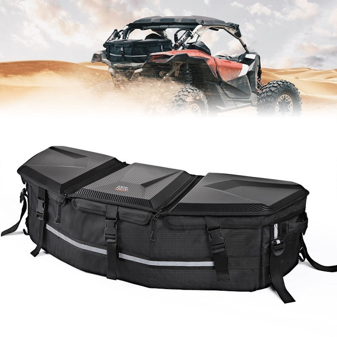 Can Am Maverickcommander Utv Rear Storage Bag By Kemimoto B0113 13701bk