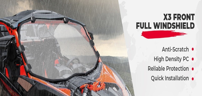 Enhance Your Can-Am Experience with Full Windshield & Electric Wiper ...