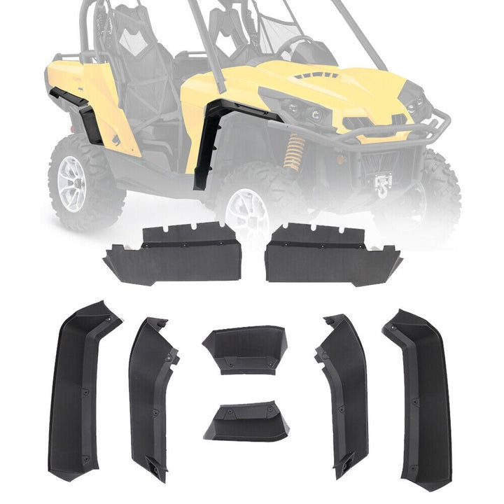 Can-Am Commander Heavy Duty Fender Flares by Kemimoto - B0103-01701BK