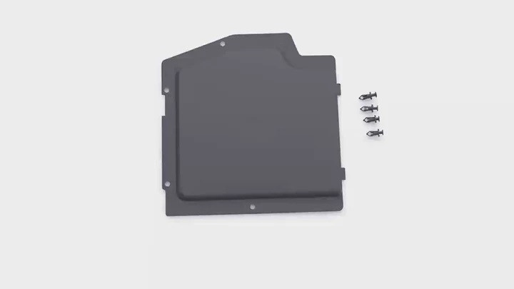Can-Am Maverick X3 Battery Cover Plate by Kemimoto - B0404-00101BK