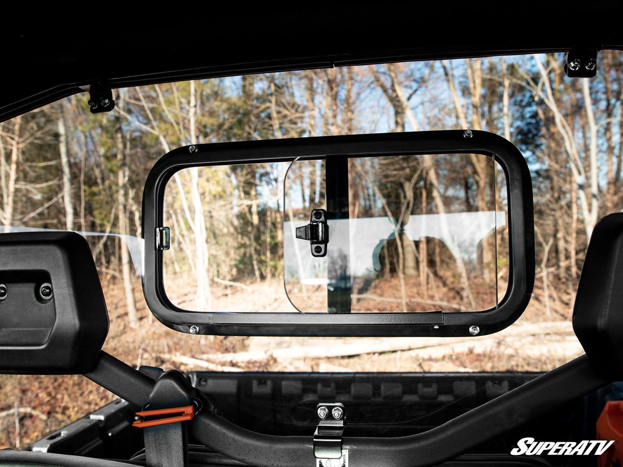 Can-Am Defender Sliding Rear Windshield by SuperATV RWS-CA-DEF-SGW-76