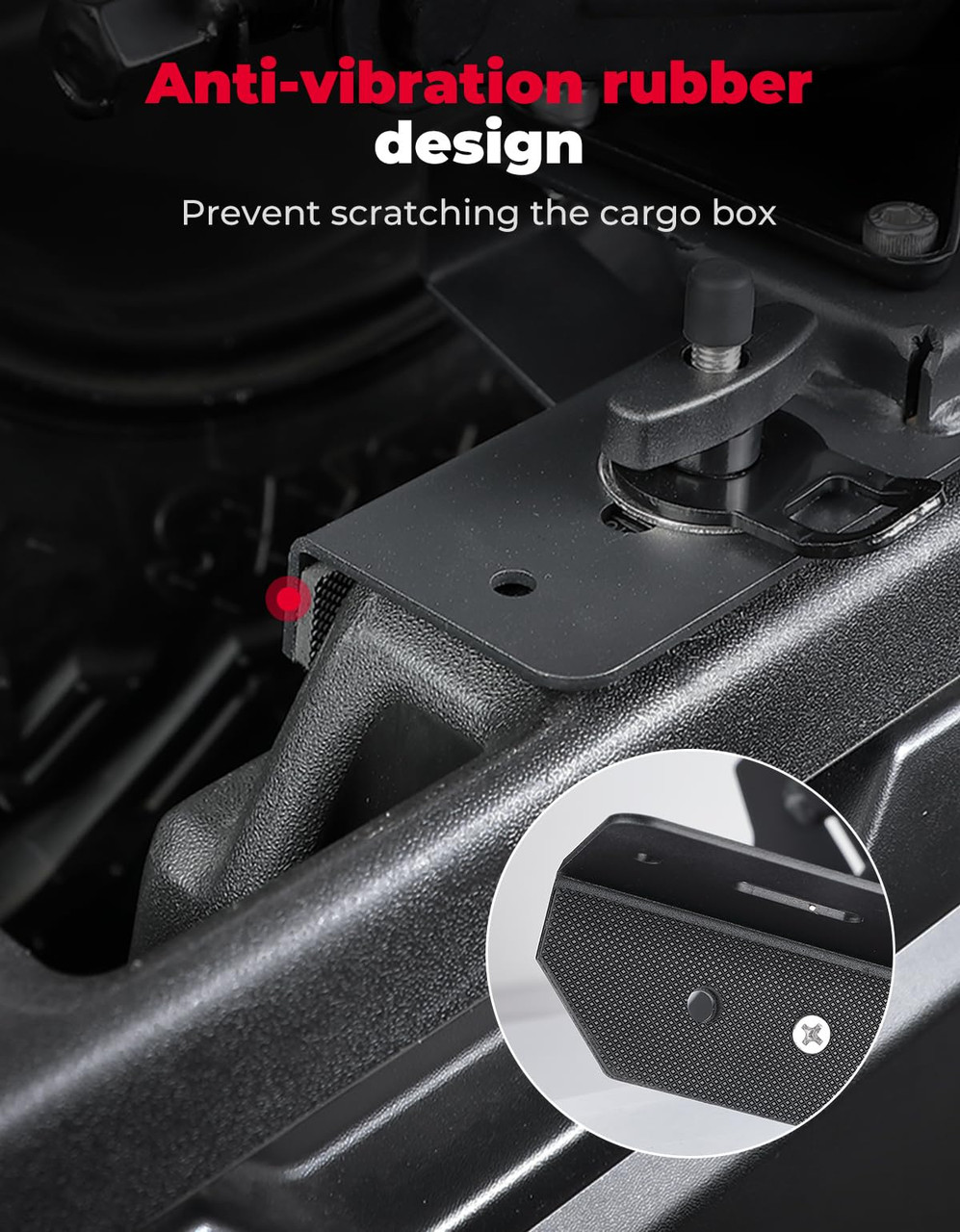 Can-Am Defender Spare Tire Holder by Kemimoto B1001-01802-BK