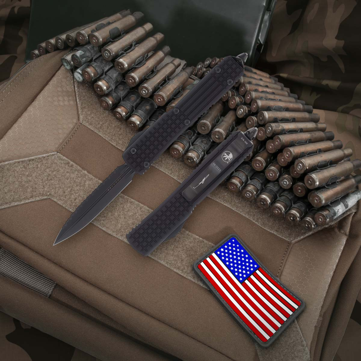 Microtech Signature Series Ultratech Delta Frag Shadow - 3.35in Black ...