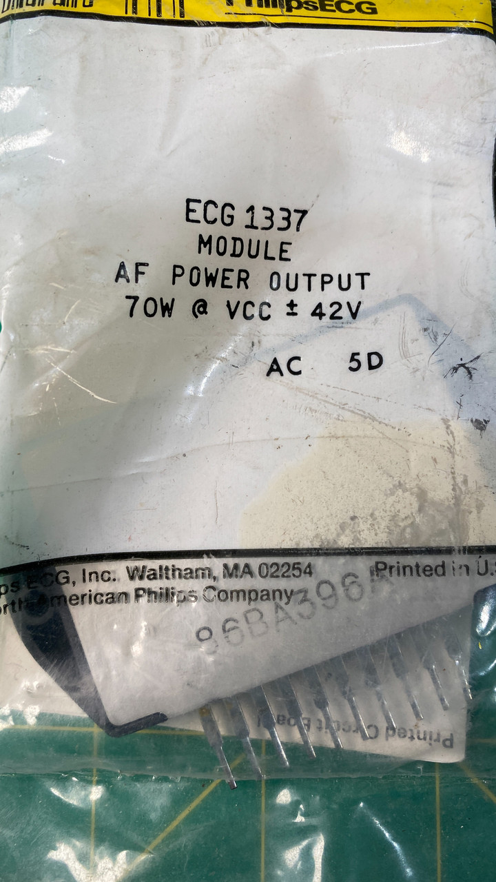 Philips ECG 1337, 70 Watt, VCC AF Power Amplifier Module - FF20015