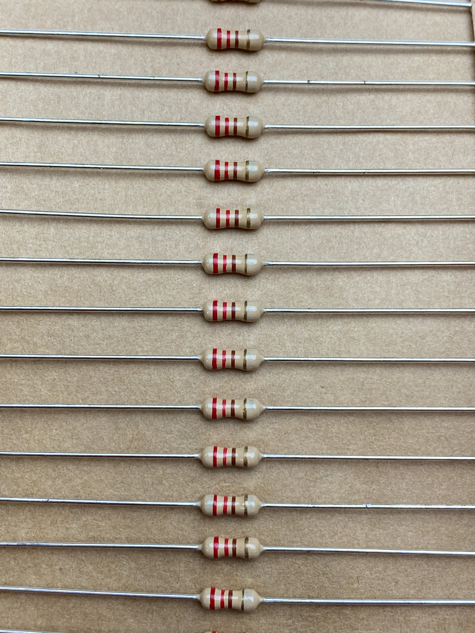 Meritek R25-221JTR Carbon Film Resistor, 220 Ohm, 1/4 Watt, 5% CR-25 ...