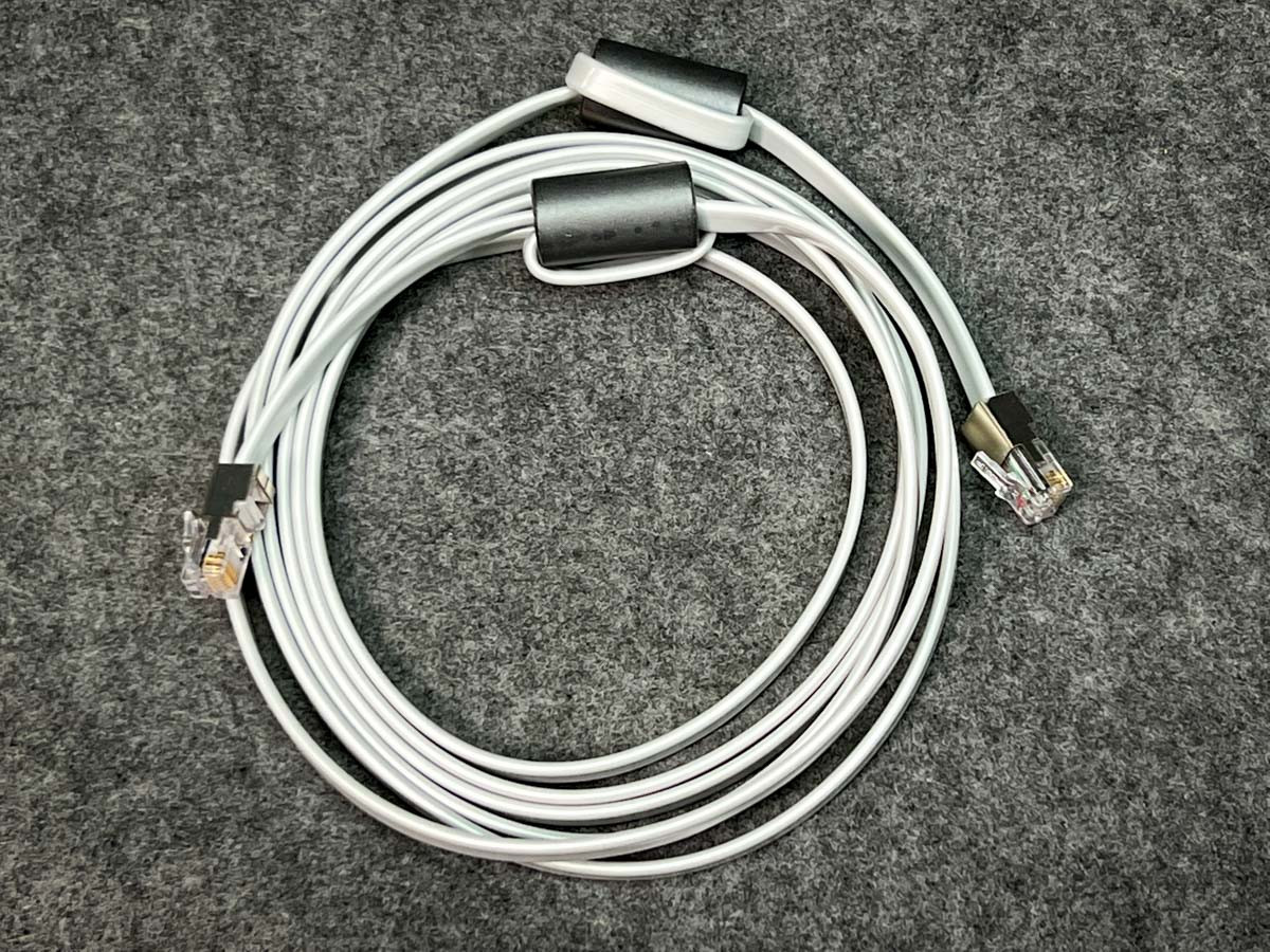RJ12 6P6C Cable 94" with Shielded Amphenol Connectors, Medical Grade ...
