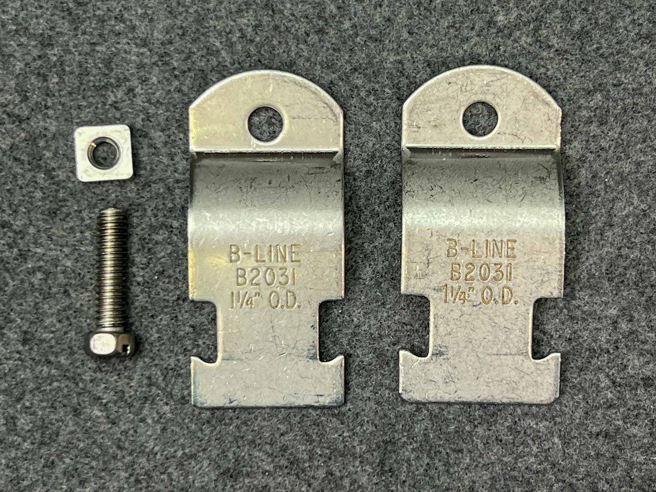 B-Line B2031-SS4, 1-1/4" OD Stainless Steel Pipe & Conduit Strut Clamp ...
