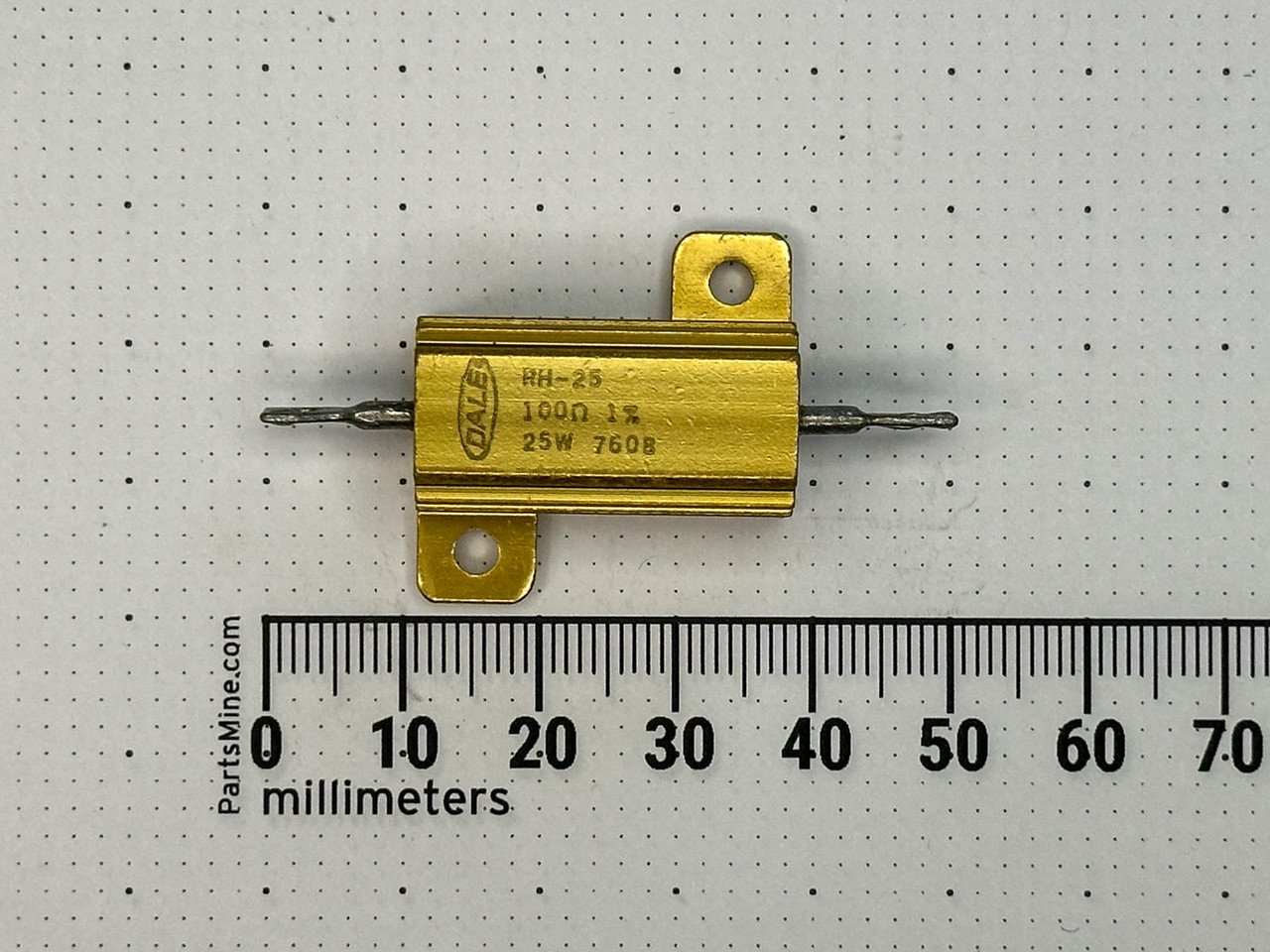 Dale RH-25 Wirewound Resistor, 100 Ohm, 25W, 1% - A23055