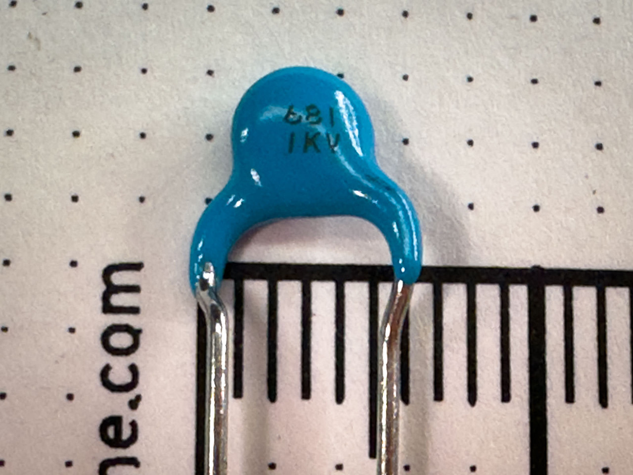 681pF, 1KV High Voltage Ceramic Disk Capacitor - Y19454