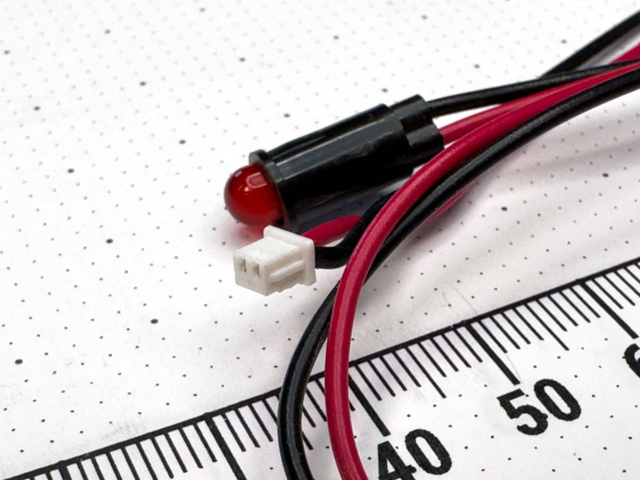LED Panel Mount Indicator, Snap-in, Red, 2.2 VDC, 6.35 mm, 10 mA ...