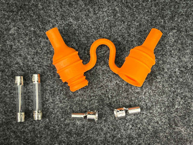Bussmann Orange Waterproof In-Line Fuse Holder with Fuses
