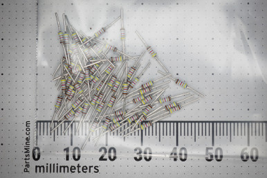 50 pcs, Beyschlag 432K Ohm Metal Film Resistor, 1/8W, 1%, Through Hole ...