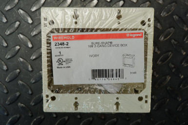 Wiremold Sure-Snap NM 2-Gang Box 2348-2 - A23009