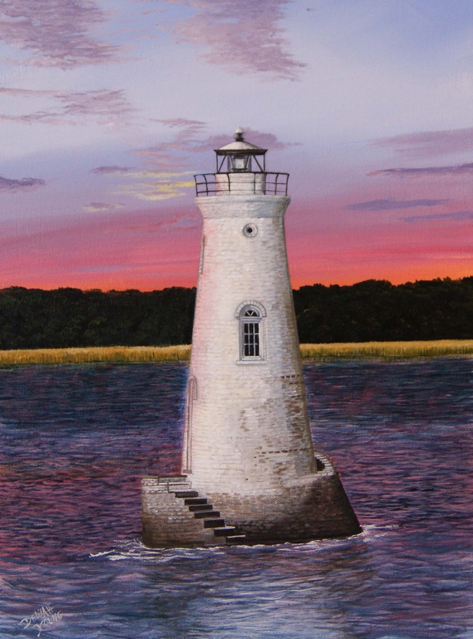 Cockspur Island Lighthouse - Delilah Young Art Studio
