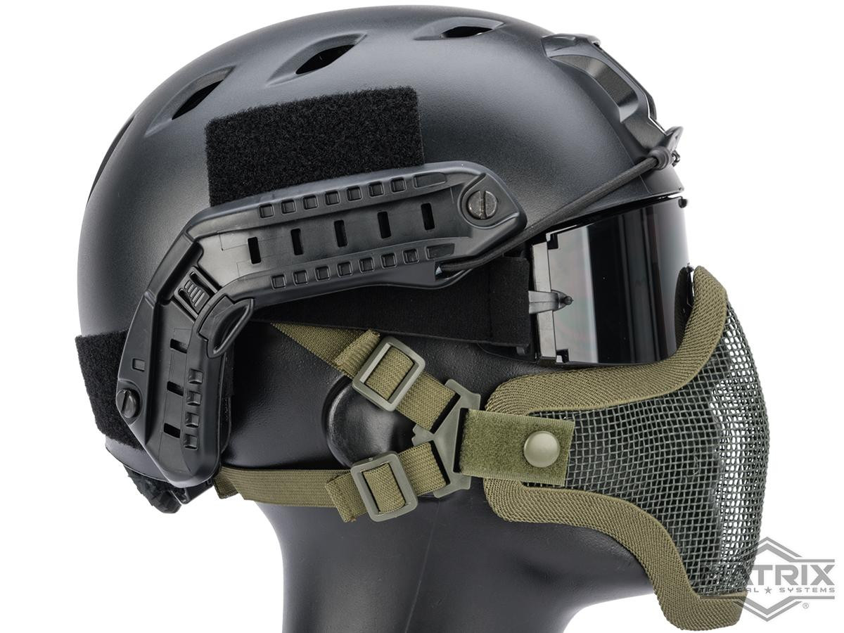 Matrix Iron Face Carbon Steel Mesh "Striker V1" Lower Half Mask (OD ...