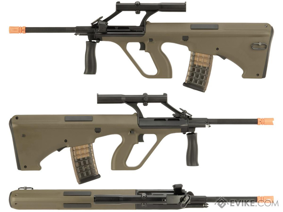 Snow Wolf AUG A1 Military OD Green AEG w/ Integrated Scope - GMI Airsoft
