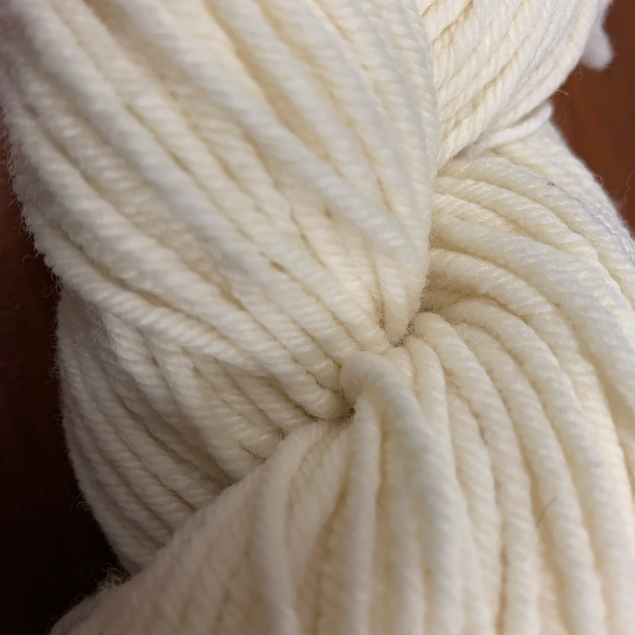 Rambouillet Wool Worsted Weight Undyed Yarn Stick Chick Yarns