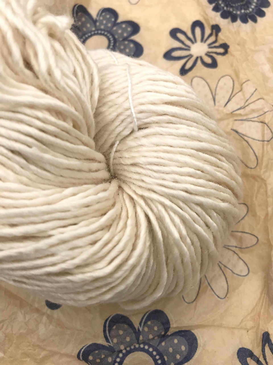 Silk Merino Wool Worsted Weight Single Ply Undyed Yarn Stick Chick Yarns