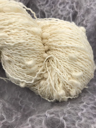 Superwash Merino Wool Nylon Slub Fingering Weight Undyed Yarn / Stick ...